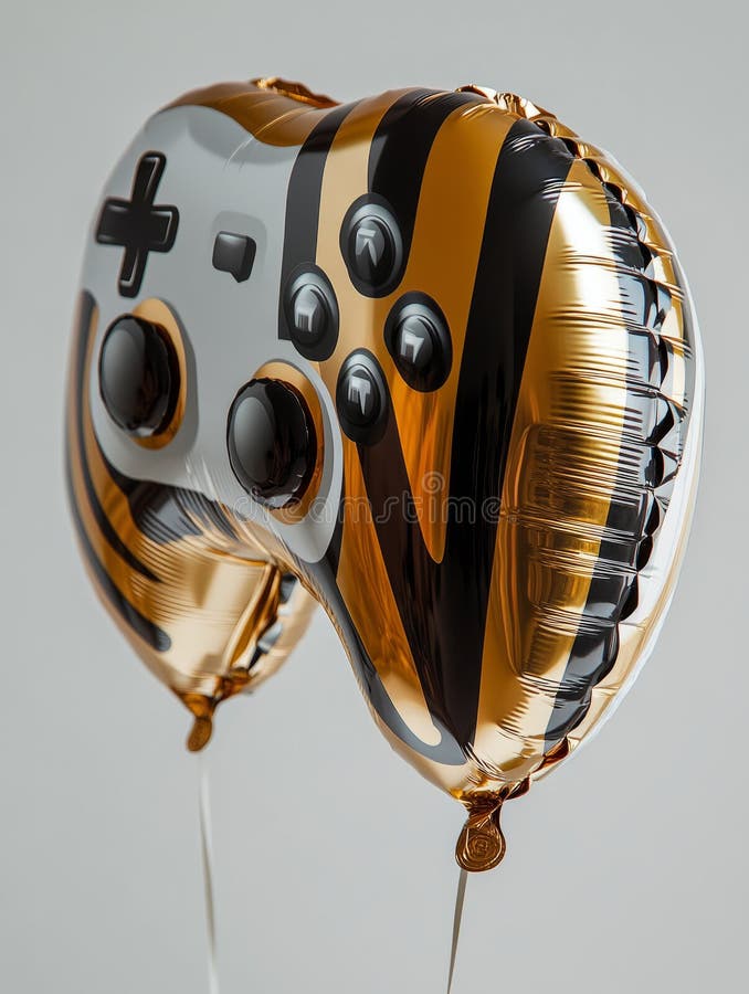 Balloon Designed As a Gaming Controller on Display. Stock Image - Image ...
