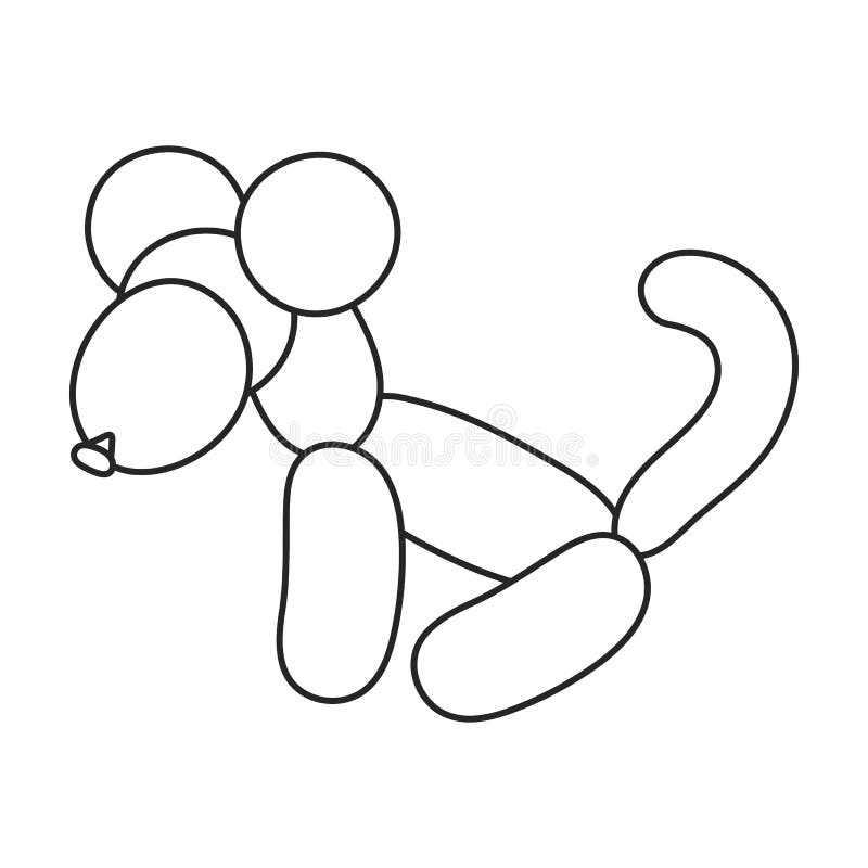 Outline Balloon Dog Stock Illustrations – 565 Outline Balloon Dog Stock ...