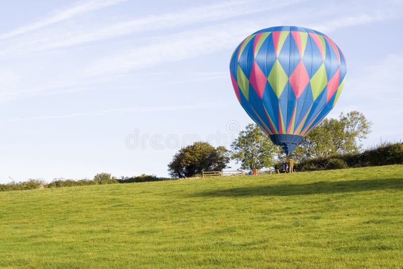 Balloon in Field stock photo. Image of canopy, countryside - 12239800