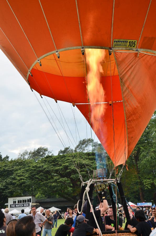 Balloon Fire editorial stock image. Image of transportation - 27919234