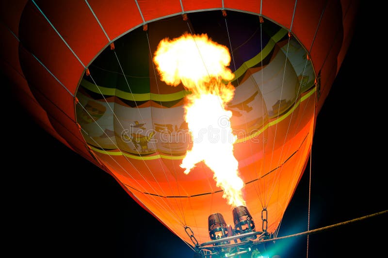 Balloon fire stock photo. Image of asia, team, fire, hatyai - 70742446