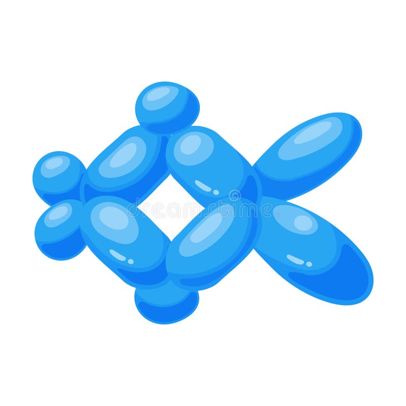 Balloon Fish Vector Icon.Cartoon Vector Icon Isolated on White ...