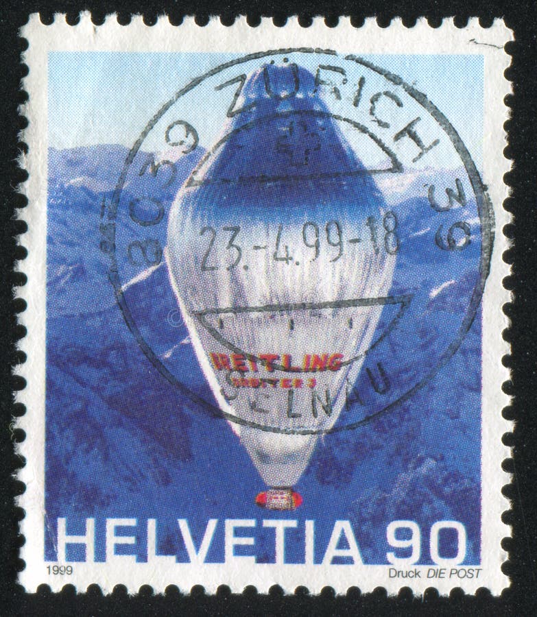 Balloon Flight editorial image. Image of postmark, forest - 140022075