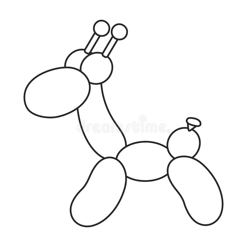 Red Balloon Animal Giraffe White Stock Illustrations – 35 Red Balloon ...