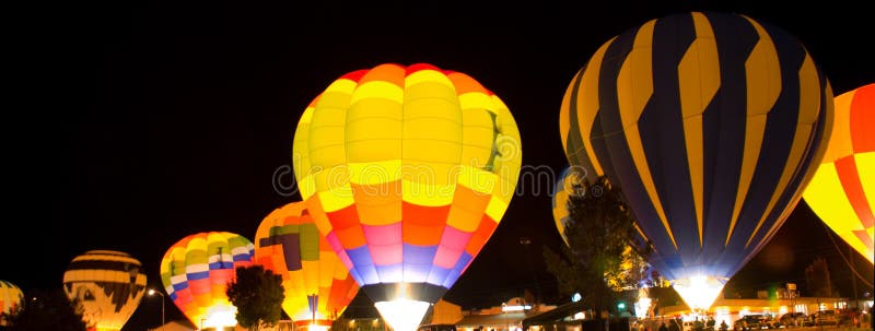 Balloon Glow stock photo. Image of lift, bazaar, balloonist - 7247312