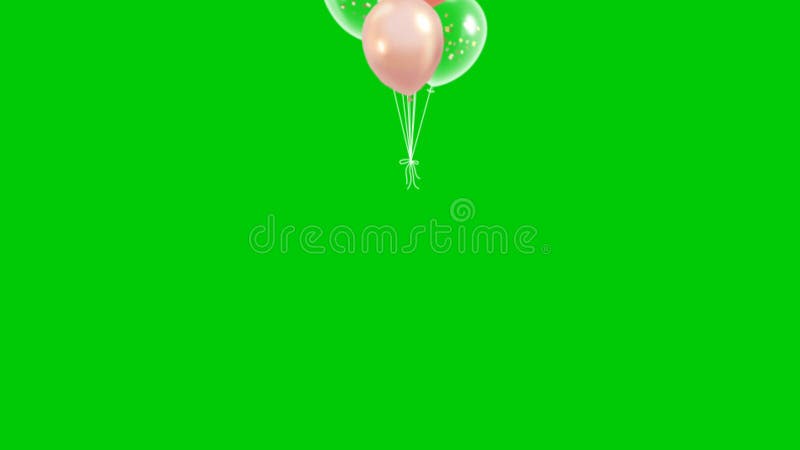 Balloon High Quality Animated Green Screen Video 4k Stock Footage ...