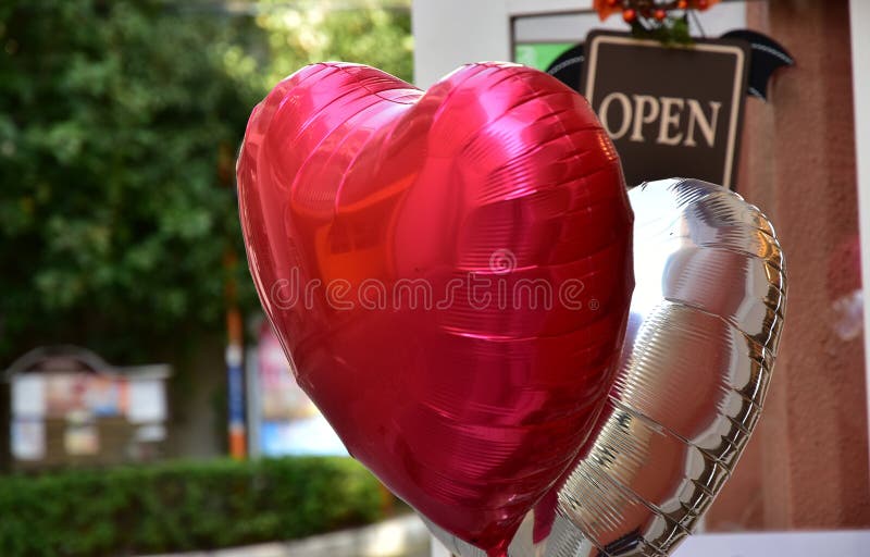 Balloon of the heart stock image. Image of scene, heart - 109323467