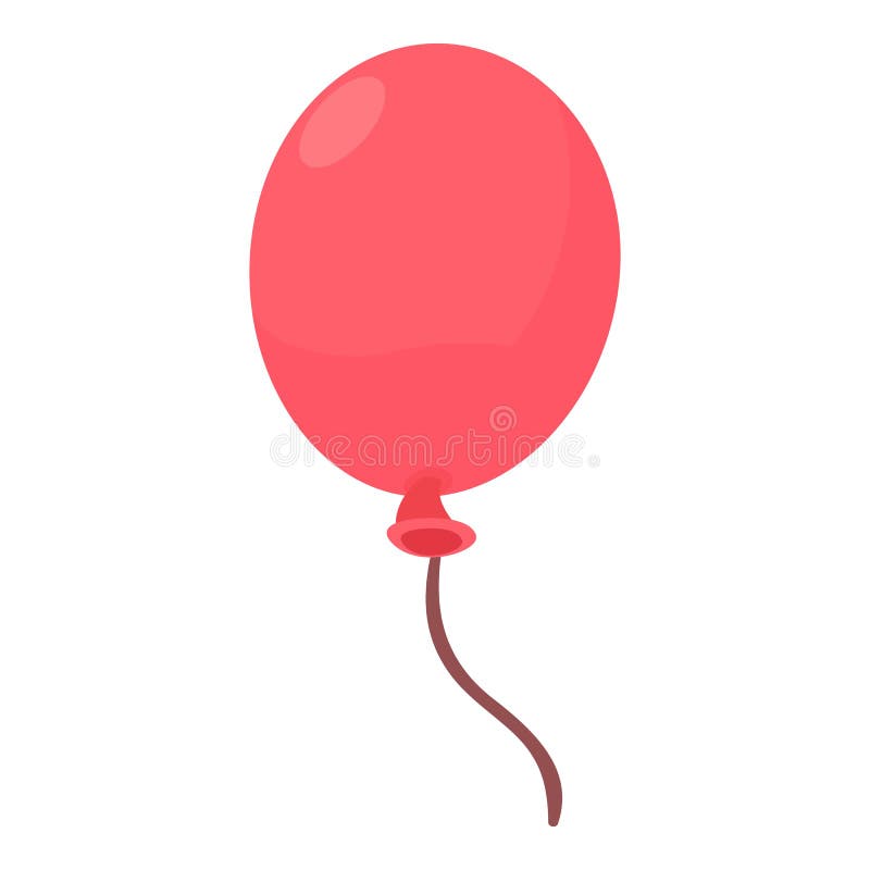Balloon Icon, Cartoon Style Stock Vector - Illustration of holiday ...