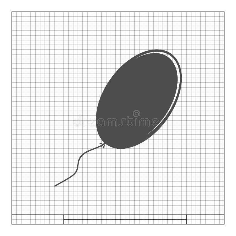 The balloon icon stock illustration. Illustration of element - 81057901
