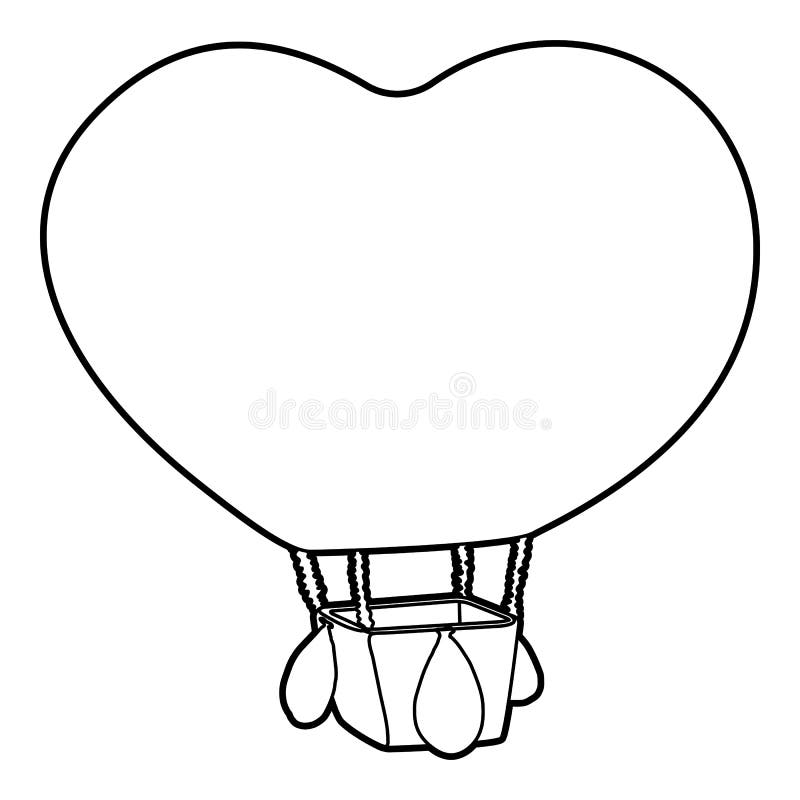 Balloon Icon, Outline Style Stock Vector - Illustration of isolated ...