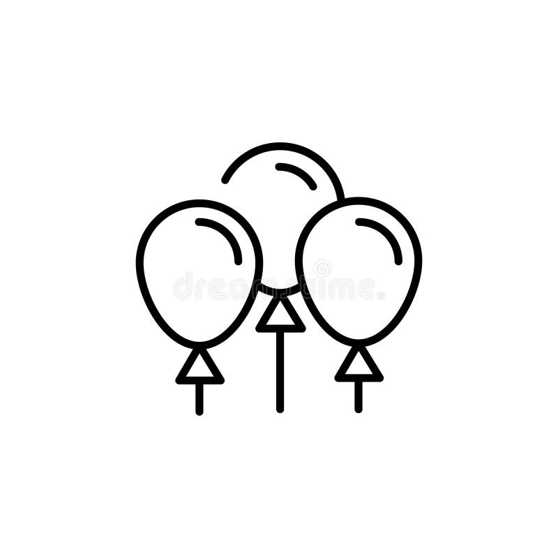 Balloon Icon stock vector. Illustration of amusement - 373061072