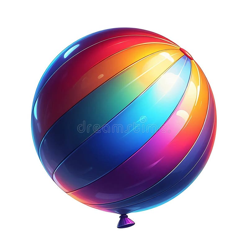 Balloon Isolated on a White Background Stock Illustration ...