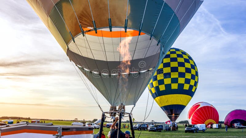Balloon launch . stock photo. Image of fest, exciting - 178816836