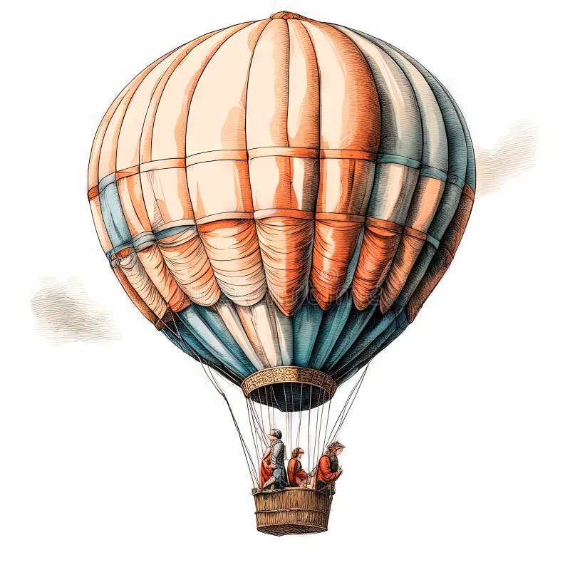 A Balloon on a Light Background with a Place for Text in the Style of ...