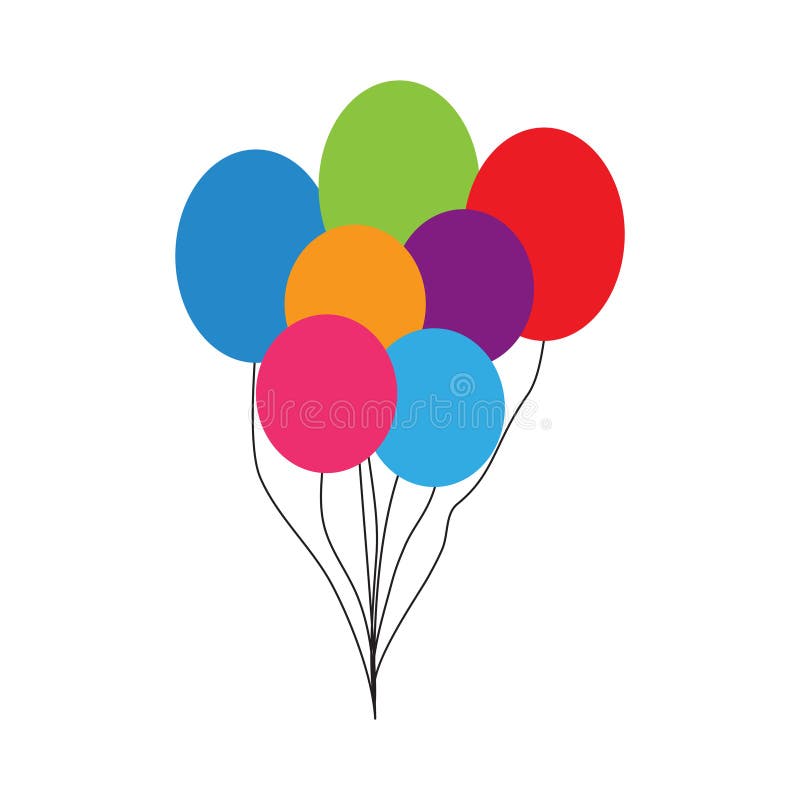 Balloon logo simple vector stock illustration. Illustration of romantic ...