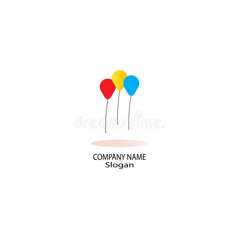 Balloon Logo Vector Template Icon Illustration Stock Vector ...