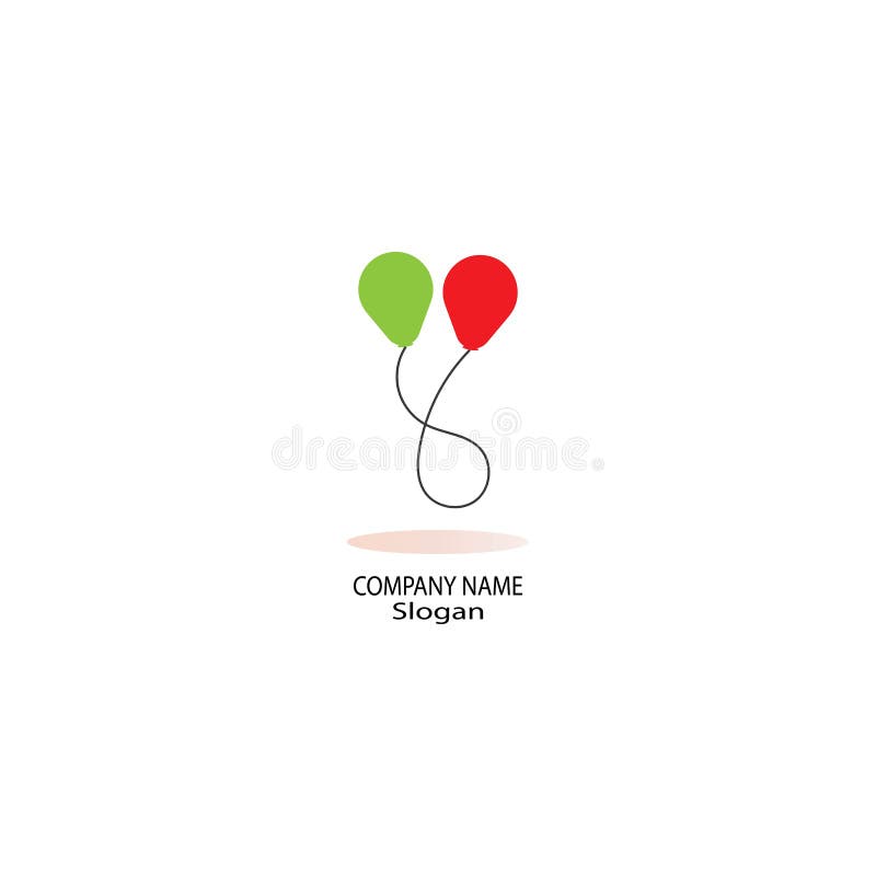 Balloon Logo Vector Template Icon Illustration Stock Vector ...