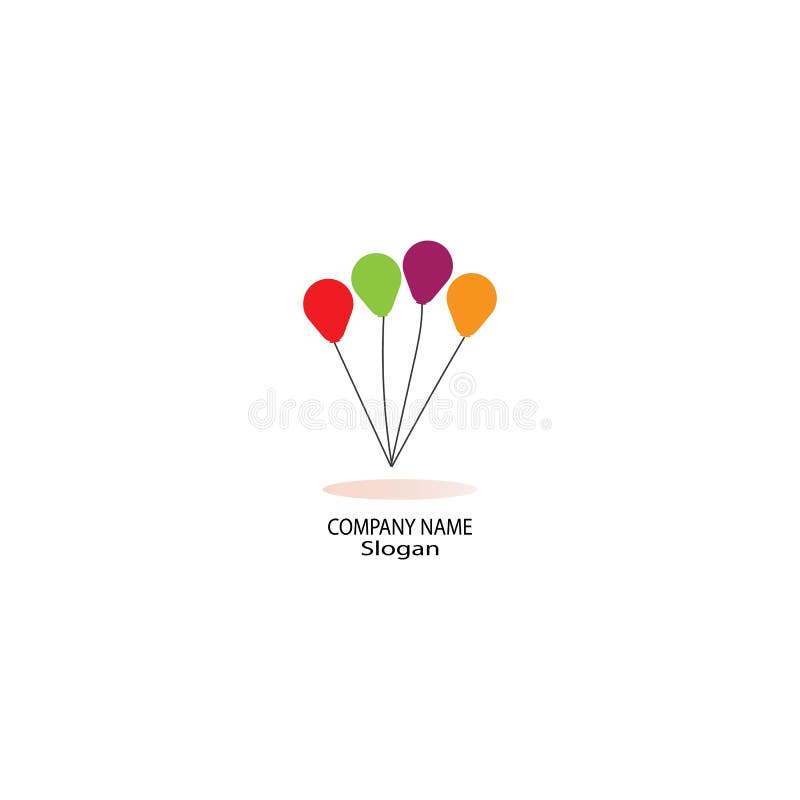 Balloon Logo Vector Template Icon Illustration Stock Vector ...
