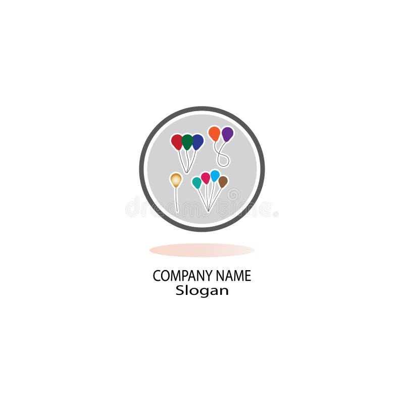 Balloon Logo Vector Template Icon Illustration Stock Vector ...