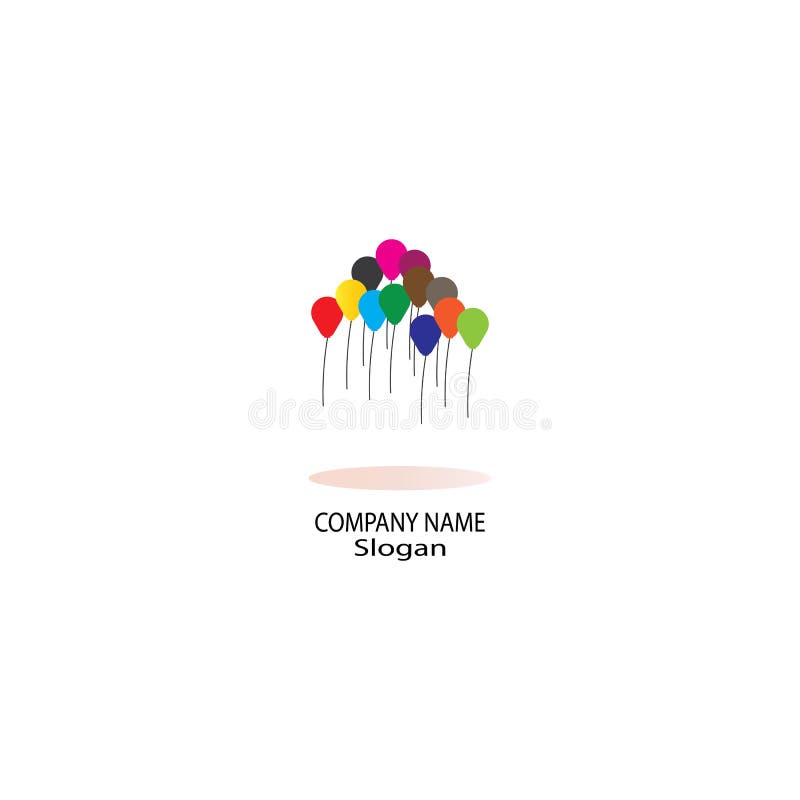 Balloon Logo Vector Template Icon Illustration Stock Vector ...