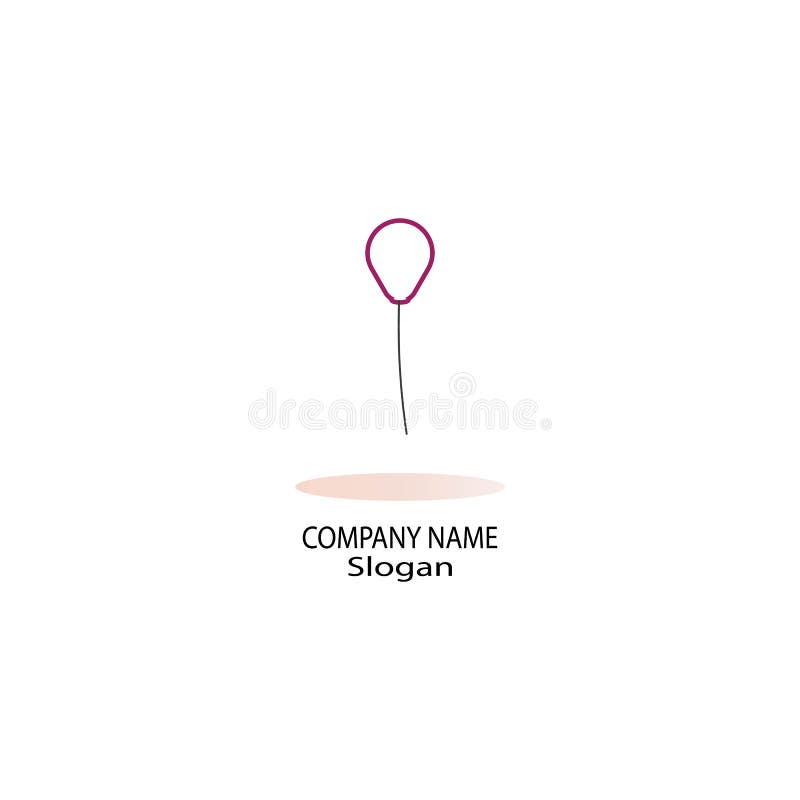 Balloon Logo Vector Template Icon Illustration Stock Vector ...