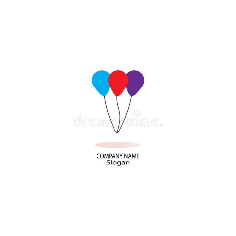 Balloon Logo Vector Template Icon Illustration Stock Vector ...