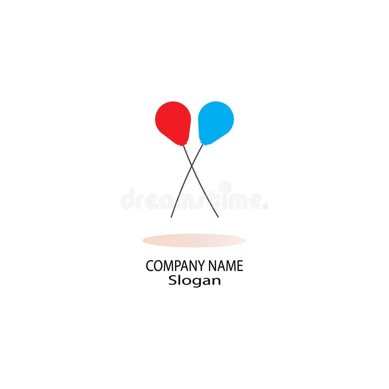 Balloon Logo Vector Template Icon Illustration Stock Vector ...