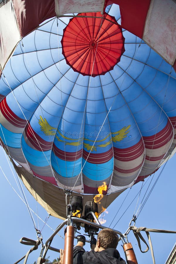 Balloon man sky vehicle stock photo. Image of nature - 75321132