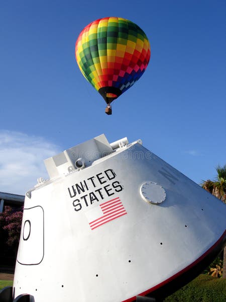 Balloon and NASA Capsule stock image. Image of ascending - 1901831