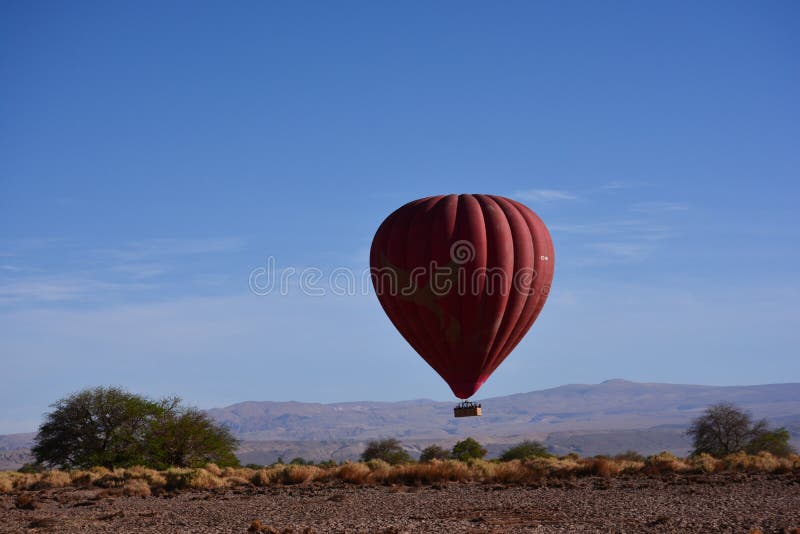Balloon Over Atacama Desert in Chile Editorial Image - Image of balloon ...