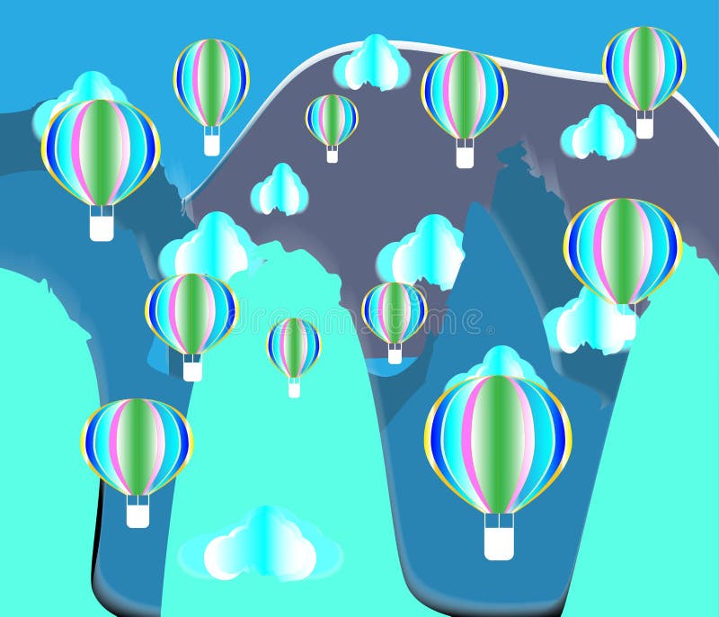 Balloon paper cut design stock vector. Illustration of card - 180092580