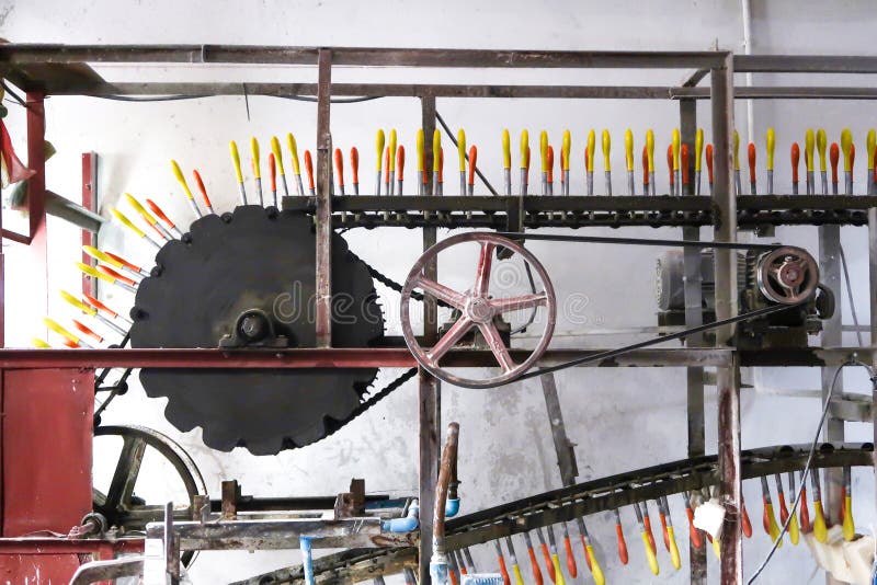 Balloon Processing in the Factory Stock Photo - Image of engineering ...