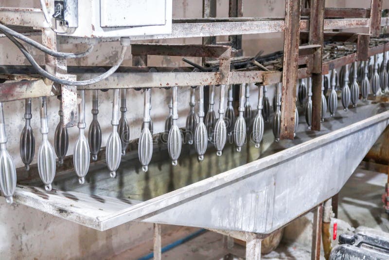 Balloon Processing Industry in Factory. Steel Machine Stock Photo ...