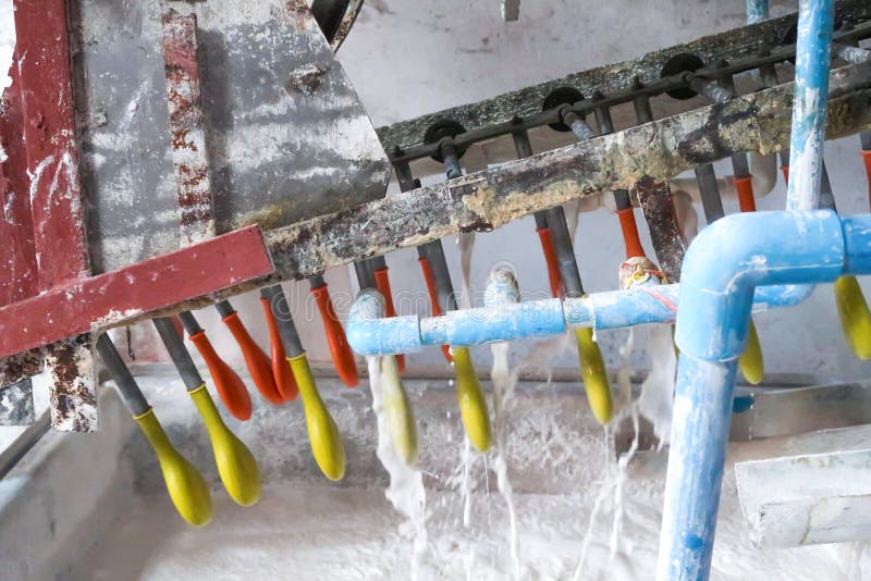Balloon Processing Machine in the Factory Stock Photo - Image of ...
