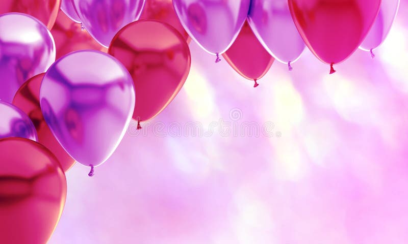 Pink Purple Birthday Background Stock Illustration Illustration Of