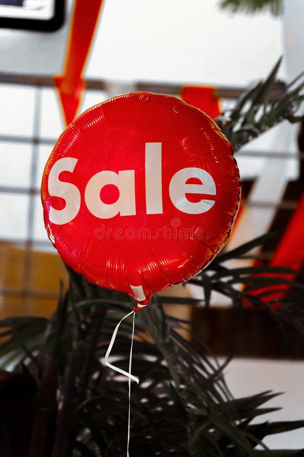 Balloon Sale stock image. Image of business, drawing - 66097643