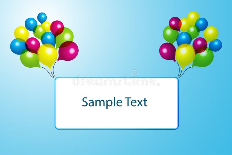 Balloon Sign Text Sample Example Note Button Stock Illustration ...