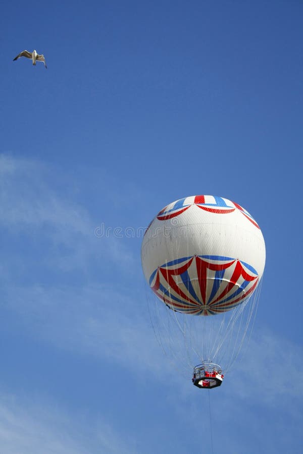 Balloon in the sky stock photo. Image of blue, entertainment - 58393090