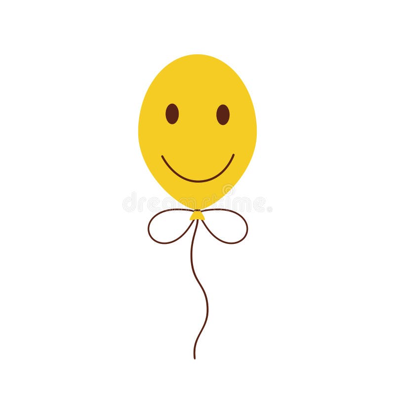 Balloon with Smiley Face, Speech Bubble with Emoticon Face Icon with ...