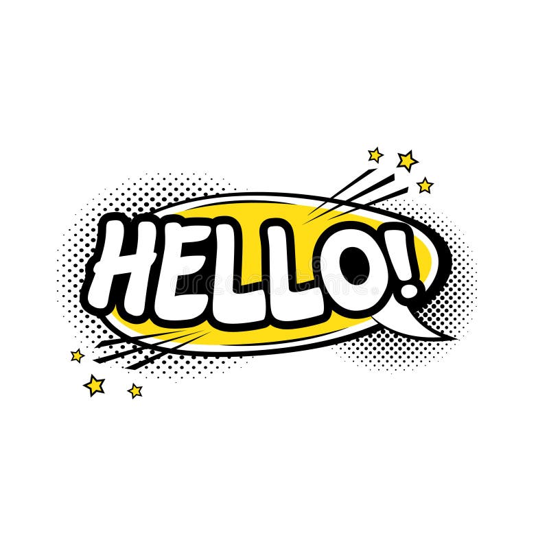 Balloon Speech with Pop Art Comic Style and POW Text Stock Vector ...