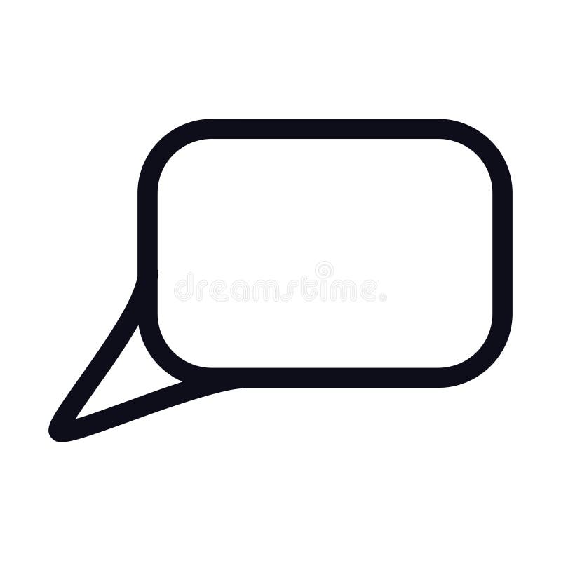 Balloon Text Icon Minimalist and Simple Logo Vector Stock Vector ...