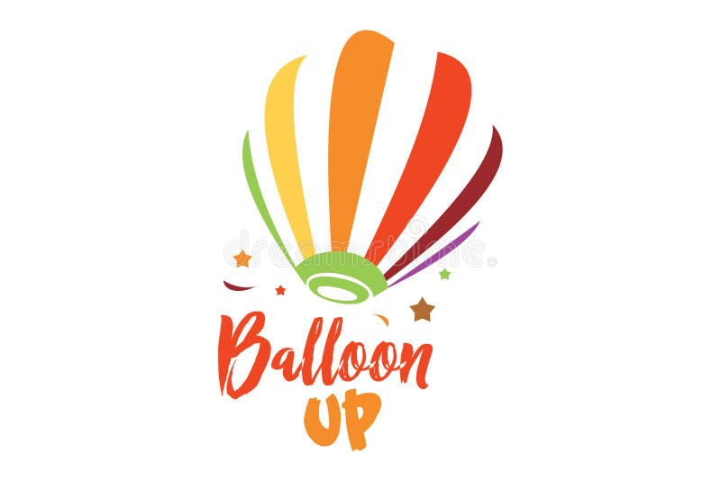 Balloon up logo stock illustration. Illustration of ballooning - 84149633