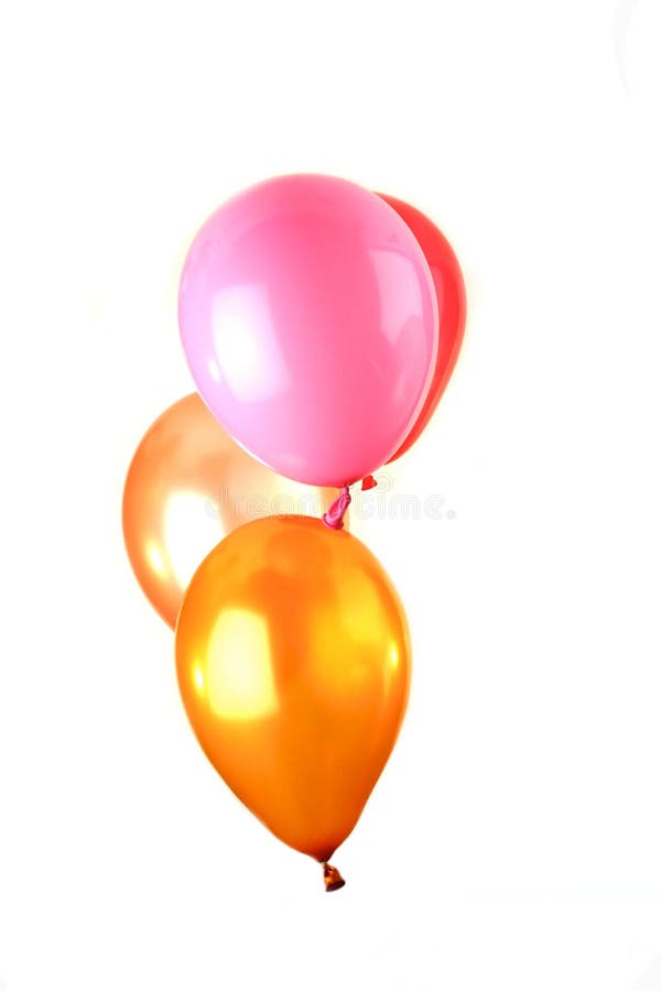 Balloon on White Background Stock Photo - Image of object, balloon ...
