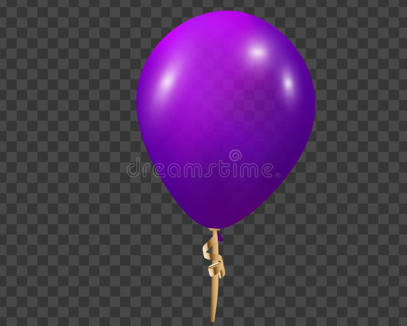 Balloon White on Transparent Background. Pearl Frosted. Balloon. Vector ...