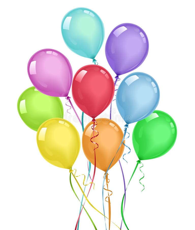 Balloons No Background Stock Illustrations – 3,455 Balloons No ...
