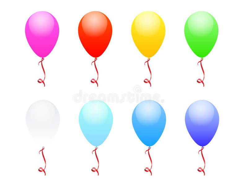 Tied Helium Balloons Stock Illustrations – 2,837 Tied Helium Balloons ...
