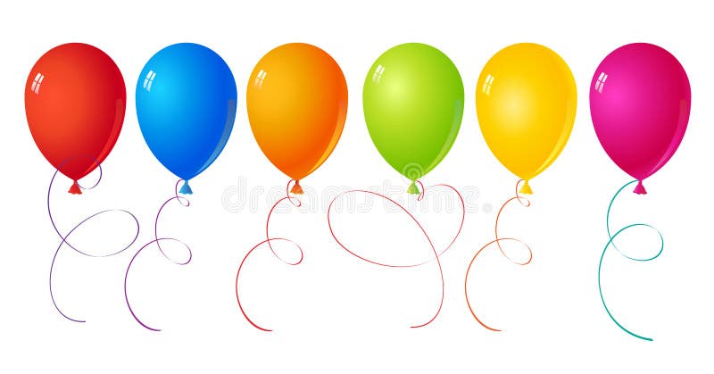 Six Balloons Stock Illustrations – 933 Six Balloons Stock Illustrations ...