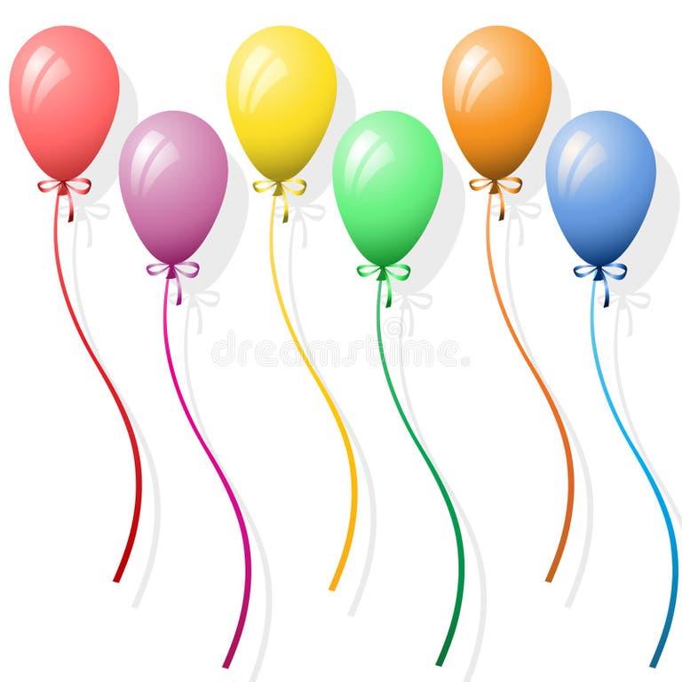Six Balloons Stock Illustrations – 1,458 Six Balloons Stock ...