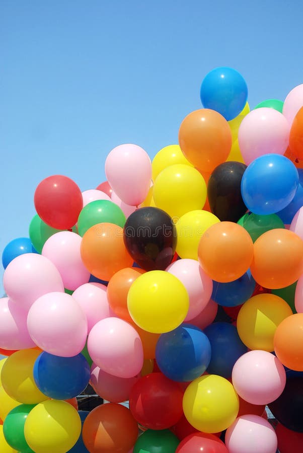 Balloons stock image. Image of blowing, little, multi - 4165957
