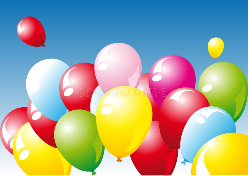 Floating Balloons Stock Illustrations – 9,806 Floating Balloons Stock ...